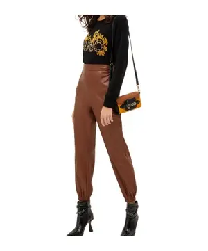 Liu Jo Faux Leather Jogger Pants