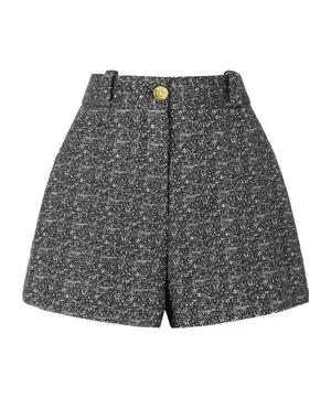 BLAZÉ MILANO High-waisted Tweed Shorts