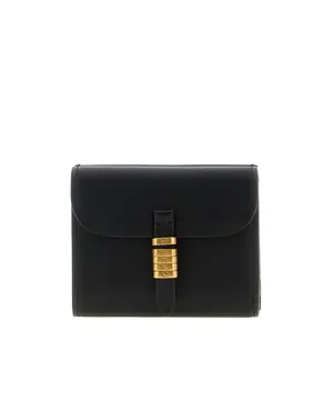 Pinko Buckle-detailed Folded Saddle Wallet - Black