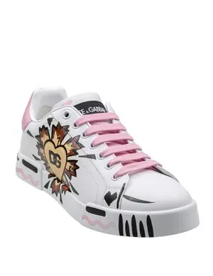 Dolce & Gabbana Lace-up Sneakers With Perforated Details
