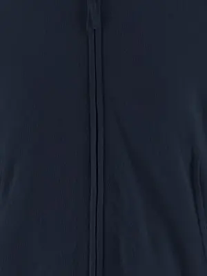 ALLUDE Zip-up Hooded Sweater - Black