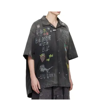 Mihara Yasuhiro Hand Drawing Print Shirt