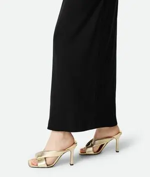 Bottega Veneta Riva Mules In Laminated Lambskin