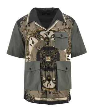 Dolce & Gabbana Dolce Gabbana Printed Multi-pocket Shirt