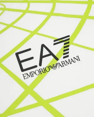 EA7 Logo Print Crew-neck T-shirt