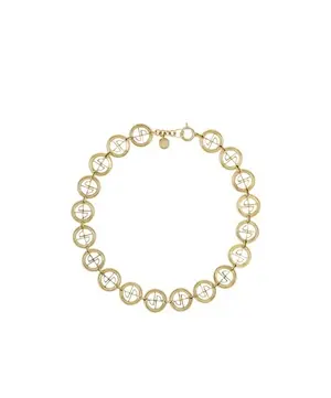 PATOU Jp Coin Collar Necklace - Gold