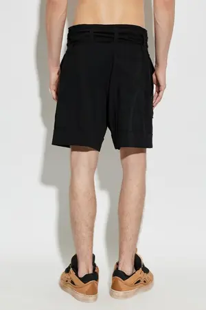 LANVIN Belted Cargo Shorts
