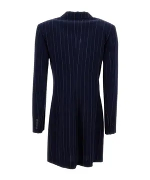 Ralph Lauren Camden Pinstripe Double-breasted Dress - Blue