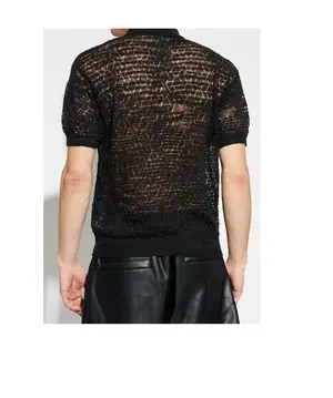Dsquared2 Short-sleeved Collared Button-down Cardigan