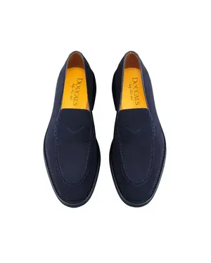 DOUCAL'S Suede Loafer - Blue
