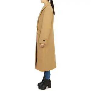 ALLSAINTS Long-sleeved Double-breasted Coat - Nude