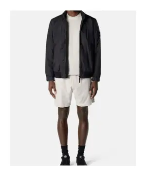 Stone Island Logo Patch Wide Leg Shorts - White