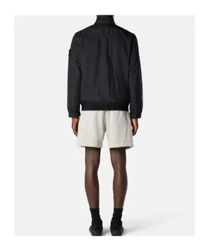 Stone Island Logo Patch Wide Leg Shorts - White