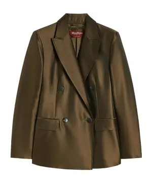 Max Mara Double-breasted Blazer - Khaki