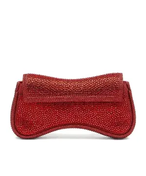 DIESEL® Play-mini Crossbody Bag Embellished Lurex - Red