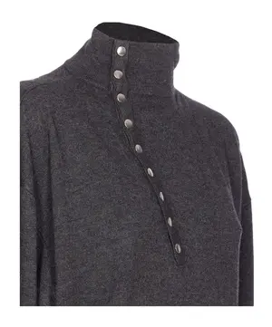Isabel Marant Étoile High-neck Button Detailed Jumper