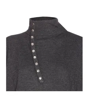 Isabel Marant Étoile High-neck Button Detailed Jumper
