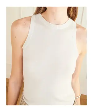 Co Cashmere Tank - White