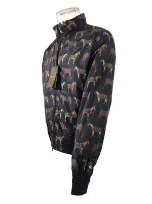 Gucci Long-sleeved Zip-up Printed Jacket