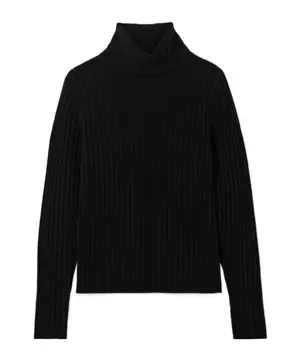 NILI LOTAN Dessie Ribbed Turtleneck Sweater