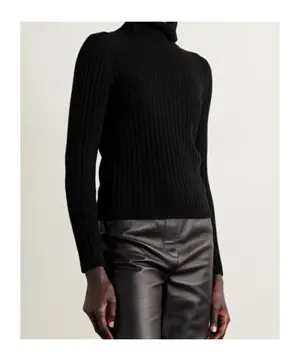 NILI LOTAN Dessie Ribbed Turtleneck Sweater