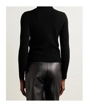 NILI LOTAN Dessie Ribbed Turtleneck Sweater
