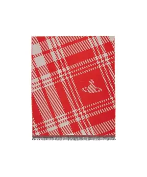 VIVIENNE WESTWOOD Tartan Scarf - Red