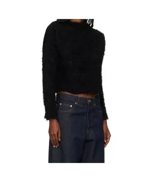 Issey Miyake Long-sleeved Drop-shoulder Sweater