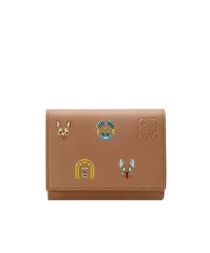 Loewe Cats Trifold Wallet - Mocha