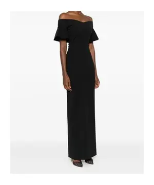 Solace Cielo Off-the-shoulder Maxi Dress - Black