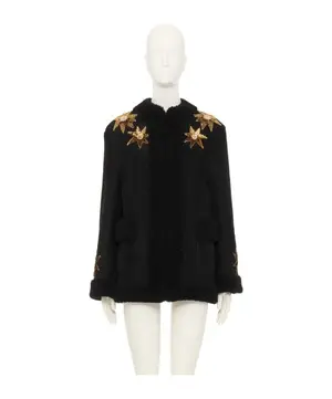 Valentino Garavani Embellished Leather Jacket