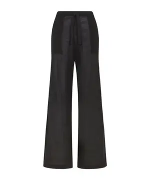 P.a.r.o.s.h Wide-leg Drawstring Trousers - Black