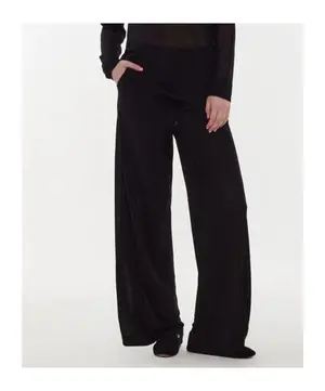 P.a.r.o.s.h Wide-leg Drawstring Trousers - Black
