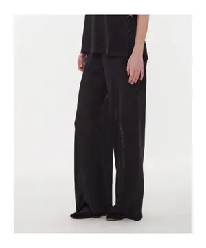 P.a.r.o.s.h Wide-leg Drawstring Trousers - Black