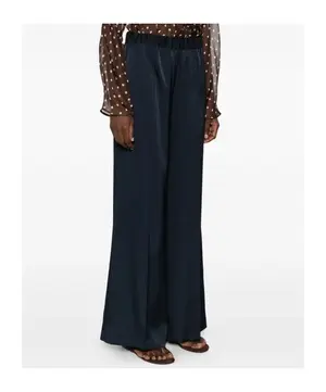 P.a.r.o.s.h Wide Leg Palazzo Pants With Elastic Waistband