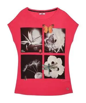 Iceberg Printed T-shirt With Round Neck - Red