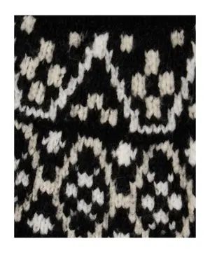 NILI LOTAN Chrissy Fair Isle Jacquard-knit Sweater - Black