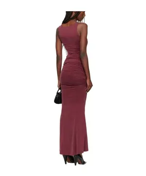 VIVIENNE WESTWOOD Cowl Neck Maxi Dress - Brick