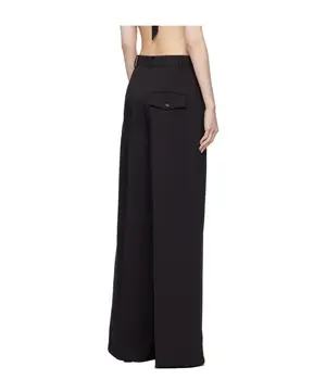 PUSHBUTTON Side-folded Wide-leg Casual Pants