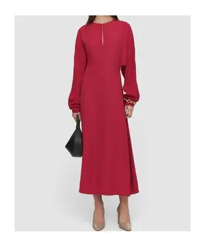 JOSEPH The Hills Crepe Midi Dress