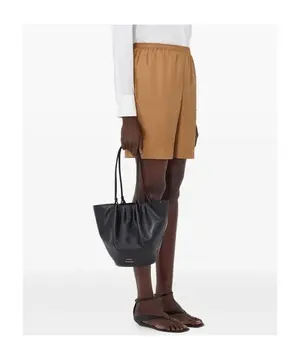 Loulou De Saison Relaxed Fit Shorts With Elastic Waistband