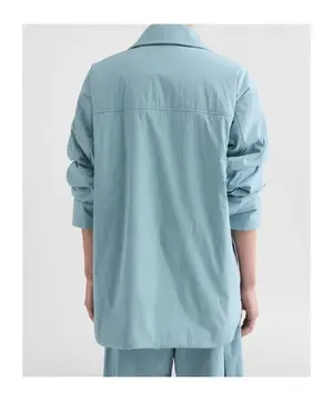 JIL SANDER Cotton Poplin Padded Overshirt