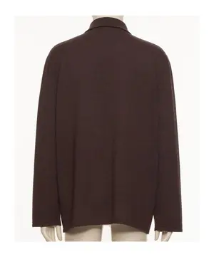 Valentino Garavani Collared Long-sleeved Knit Sweater With Patch Pockets