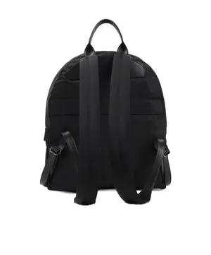 Kiton Logo Lettering Zipped Backpack - Black