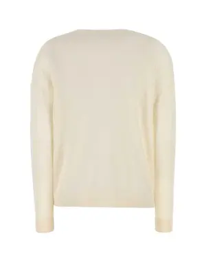 Co Knitwear V-neck Cropped Sweater - Nude