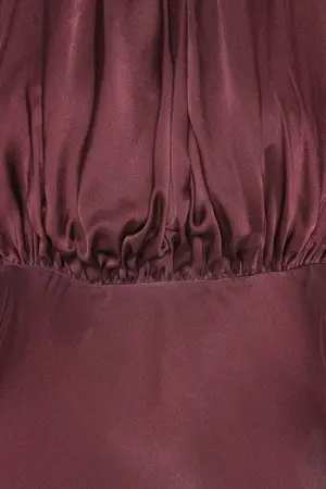 ROTATE BY BIRGER CHRISTENSEN Sleeveless Halterneck Ruched Dress