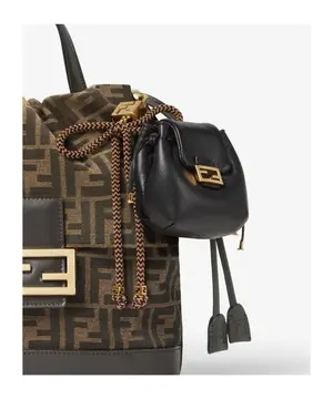 Fendi Nano Backpack Charm - Black