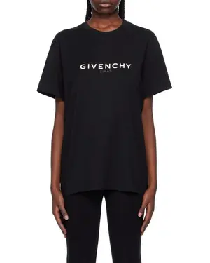 Givenchy 4g Emblem Printed Crewneck T-shirt