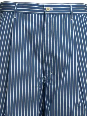 Comme Des Garçons Pinstripe Bermuda Shorts - Blue