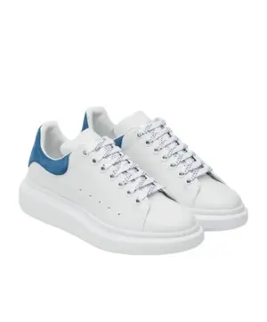 Alexander McQueen Oversized Lace-up Sneakers - White/blue